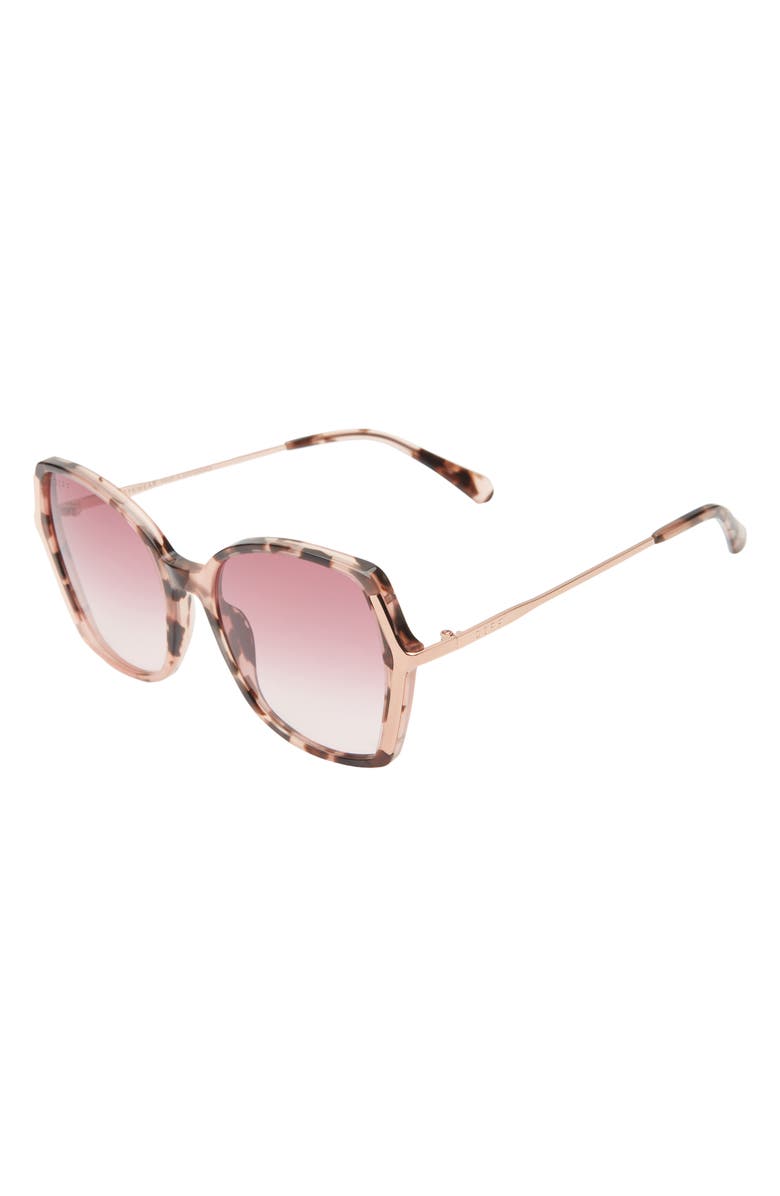 DIFF Donna II 53mm Oversize Butterfly Sunglasses | Nordstromrack