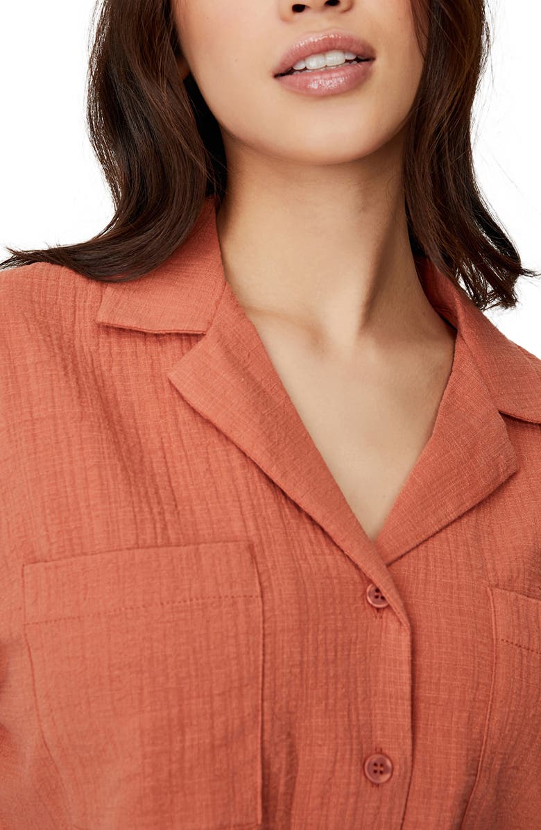 Cotton On Erika Cropped Camp Shirt | Nordstromrack