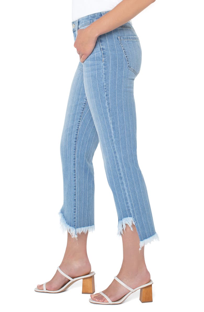 Liverpool Los Angeles Hannah Angled Frayed Hem Crop Flare Jeans ...