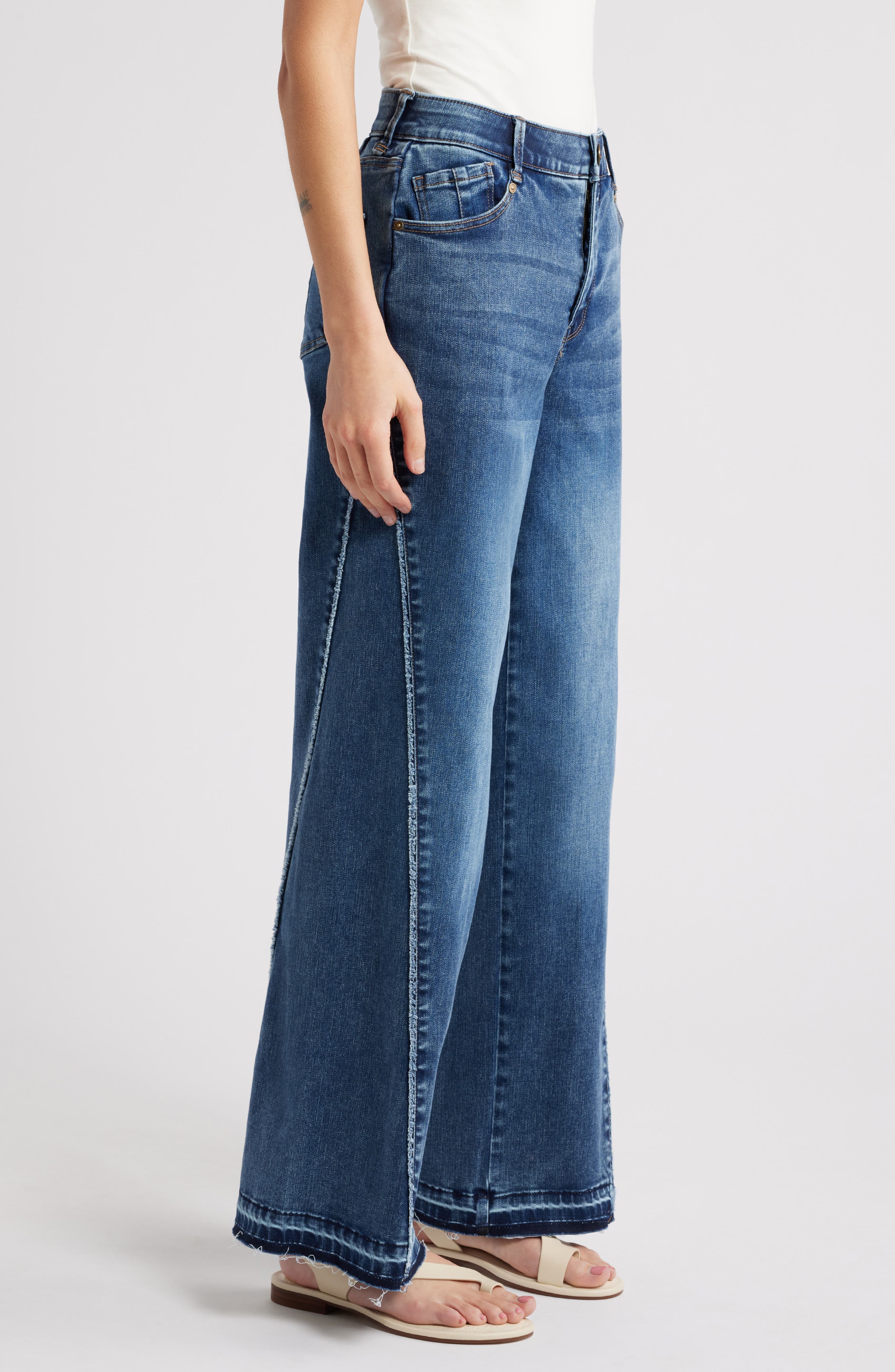 Wit & Wisdom Skyrise Inset High Waist Wide Leg Jeans | Nordstromrack