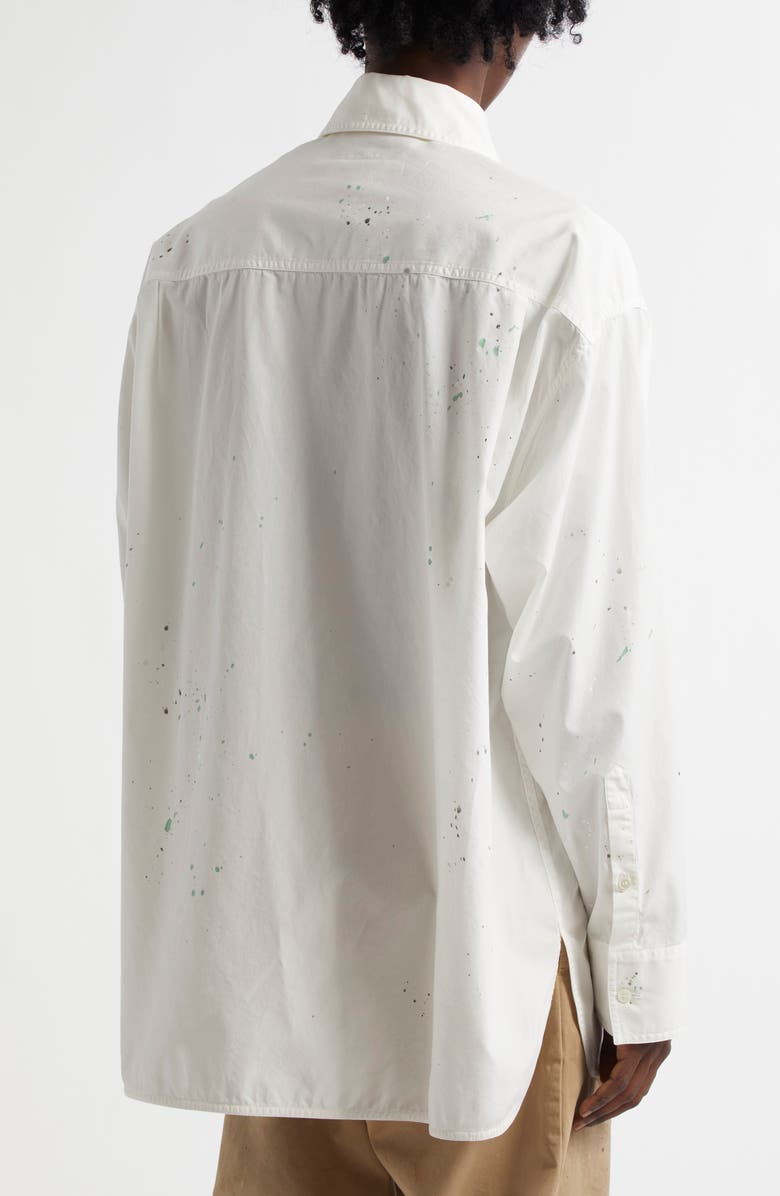 MM6 Maison Margiela Paint Splatter Button-Up Shirt | Nordstromrack