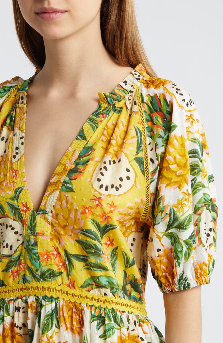 FARM Rio Biriba Print Cotton Minidress | Nordstromrack