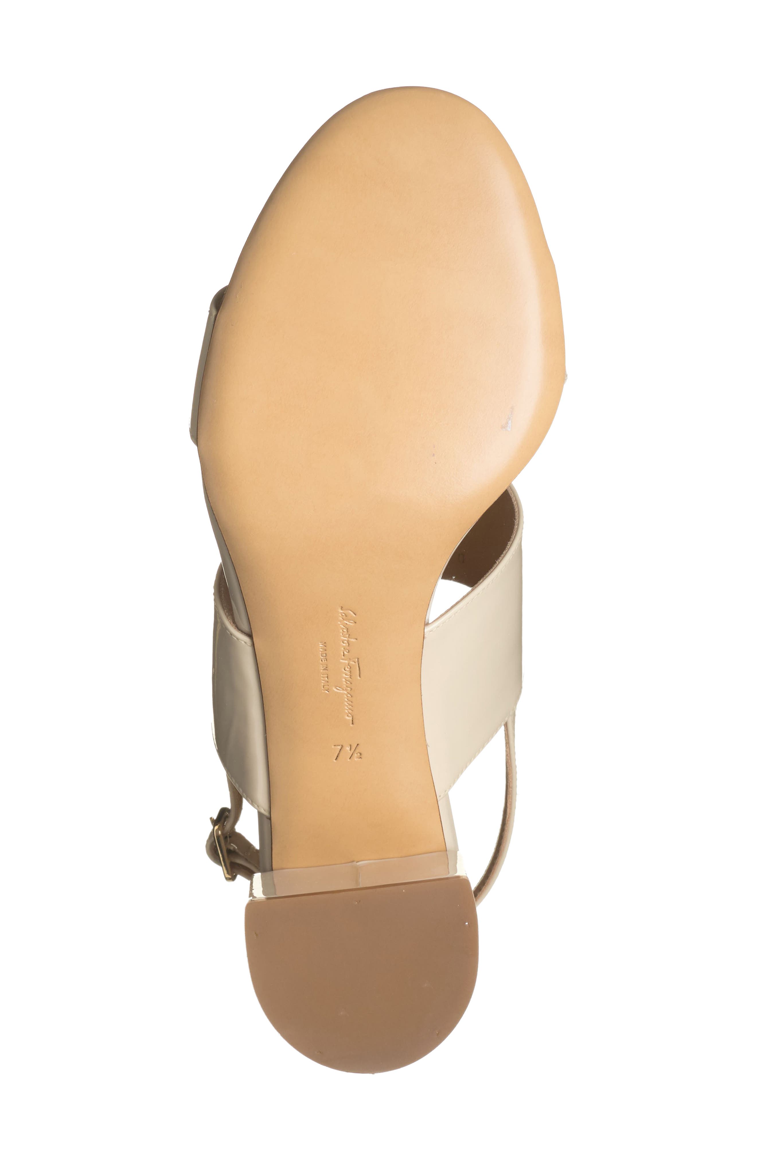 FERRAGAMO Vernice Bow Open Toe Sandal (Women) | Nordstromrack