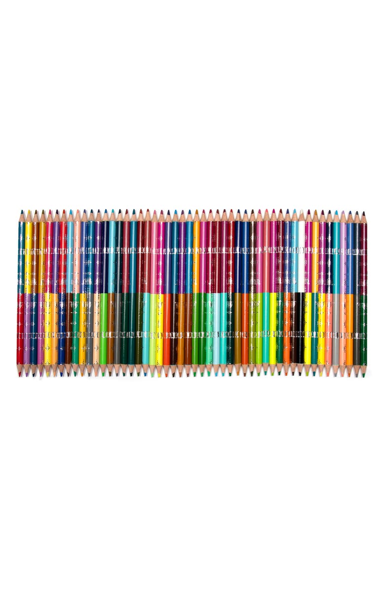 eeBoo 100 Color 50-Pack Double-Sided Color Pencils | Nordstrom