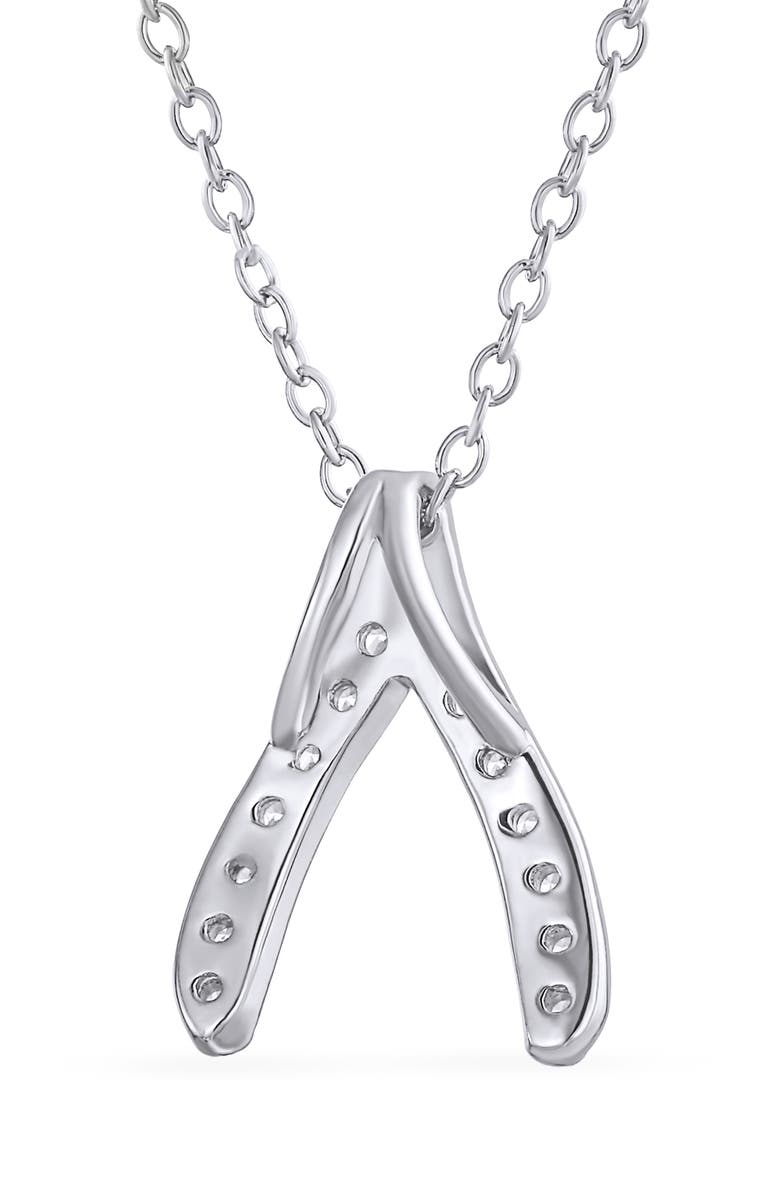 BLING JEWELRY Sterling Silver CZ Good Luck Pendant Necklace | Nordstromrack
