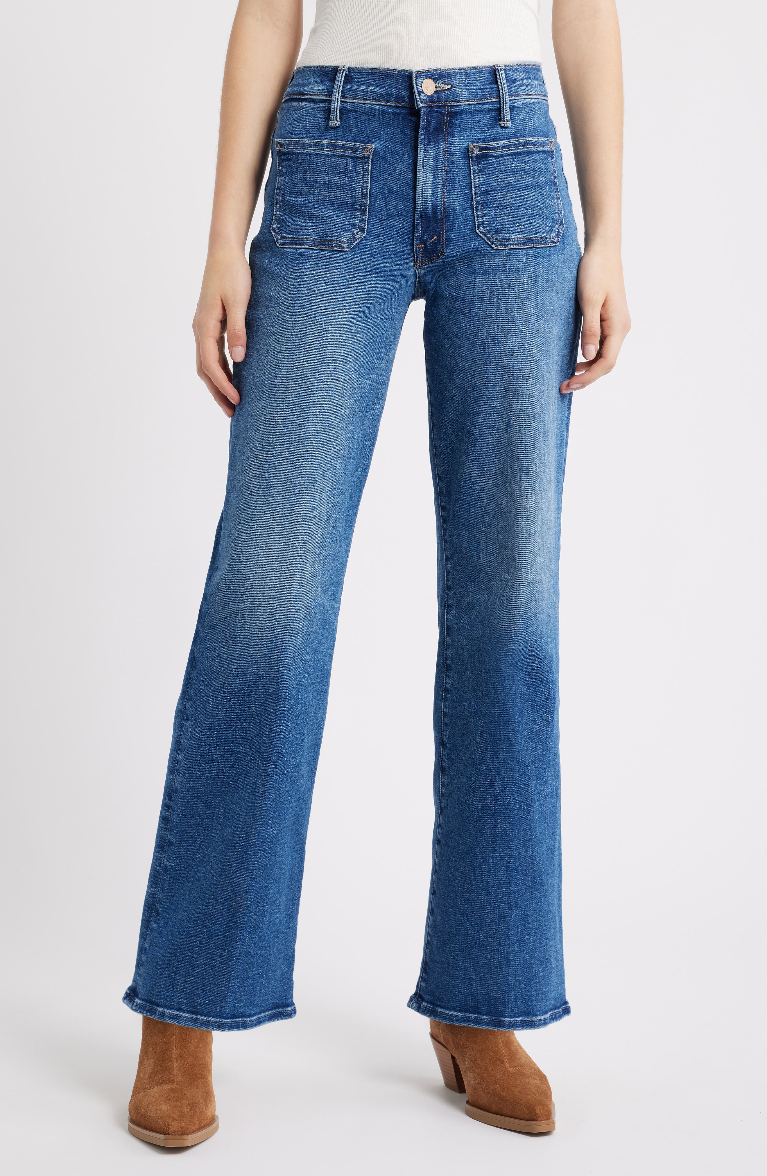MOTHER The Patch Pocket Mid Rise Maven Skimp Jeans | Nordstrom