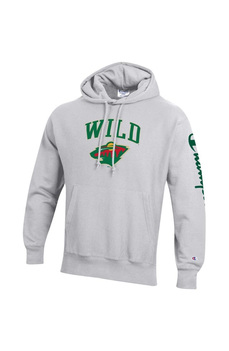 Champion Men's Champion Heather Gray Minnesota Wild Reverse Weave ...