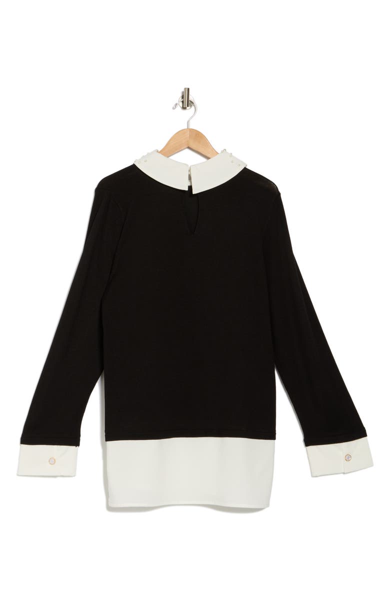 BY DESIGN Prancer Mixed Media Layered Sweater | Nordstromrack