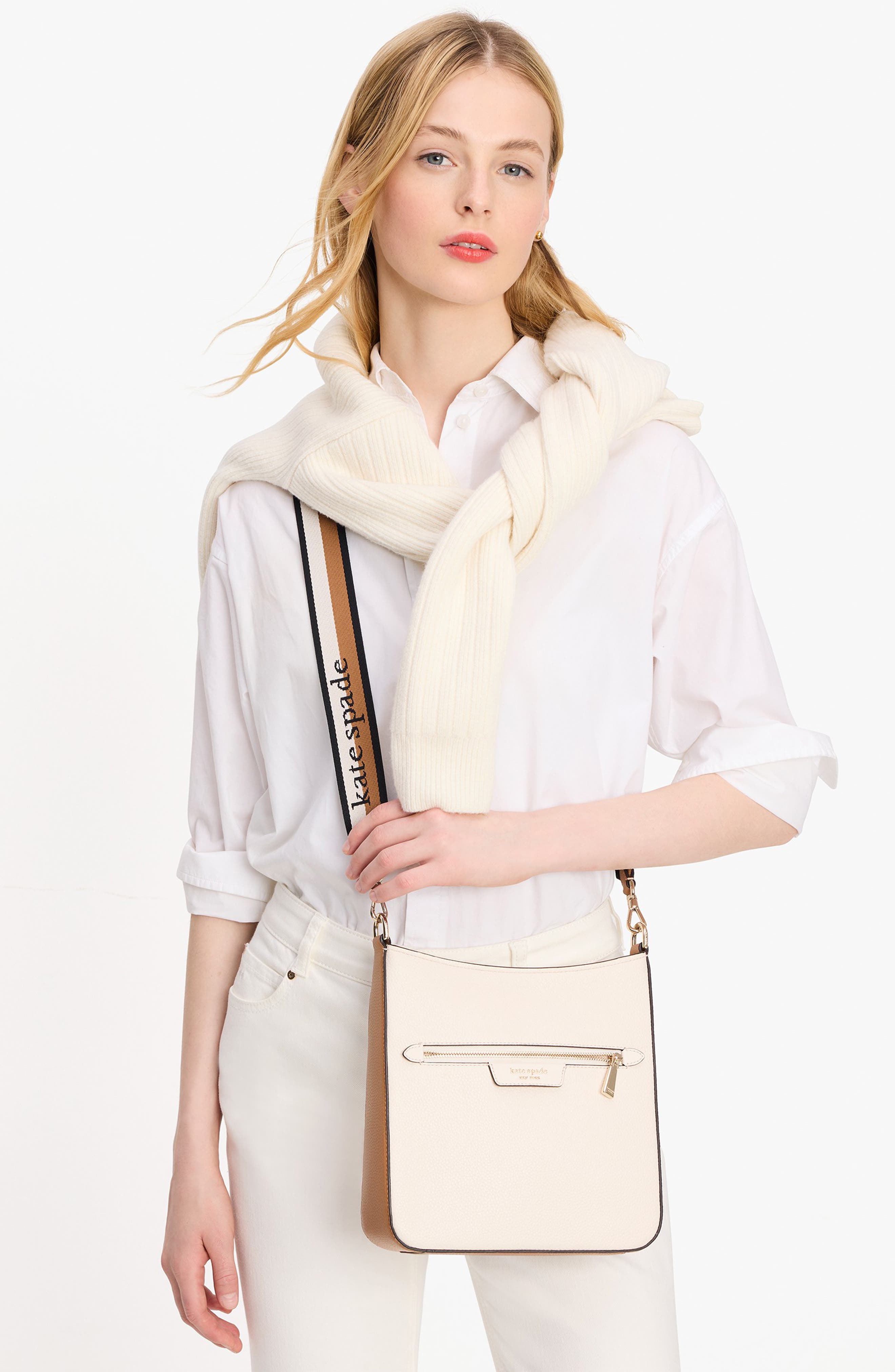 Kate Spade New York hudson colorblock pebble leather crossbody bag ...