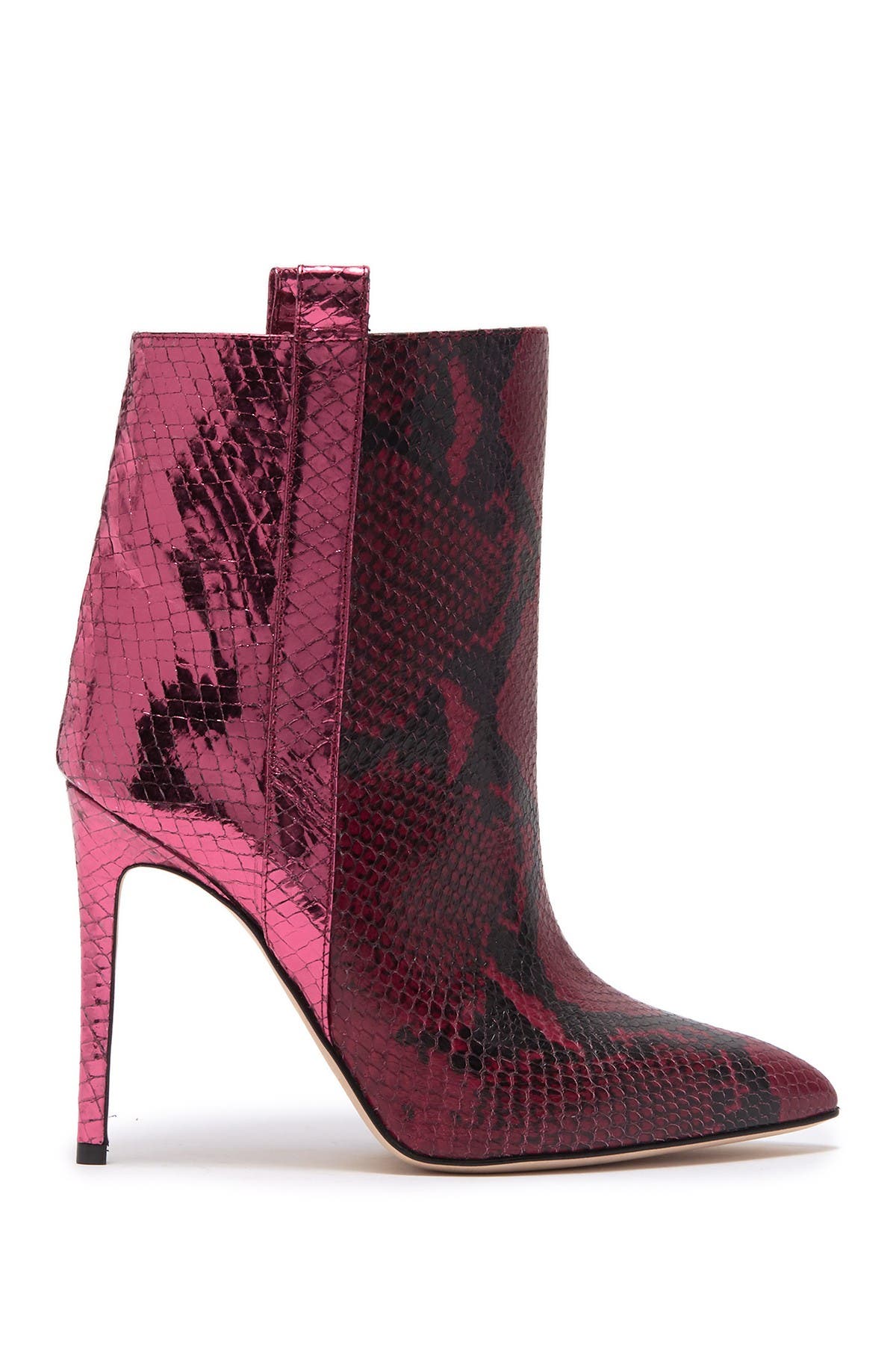 Paris Texas Metallic Snake Skin Embossed Print Ankle Boot | Nordstromrack