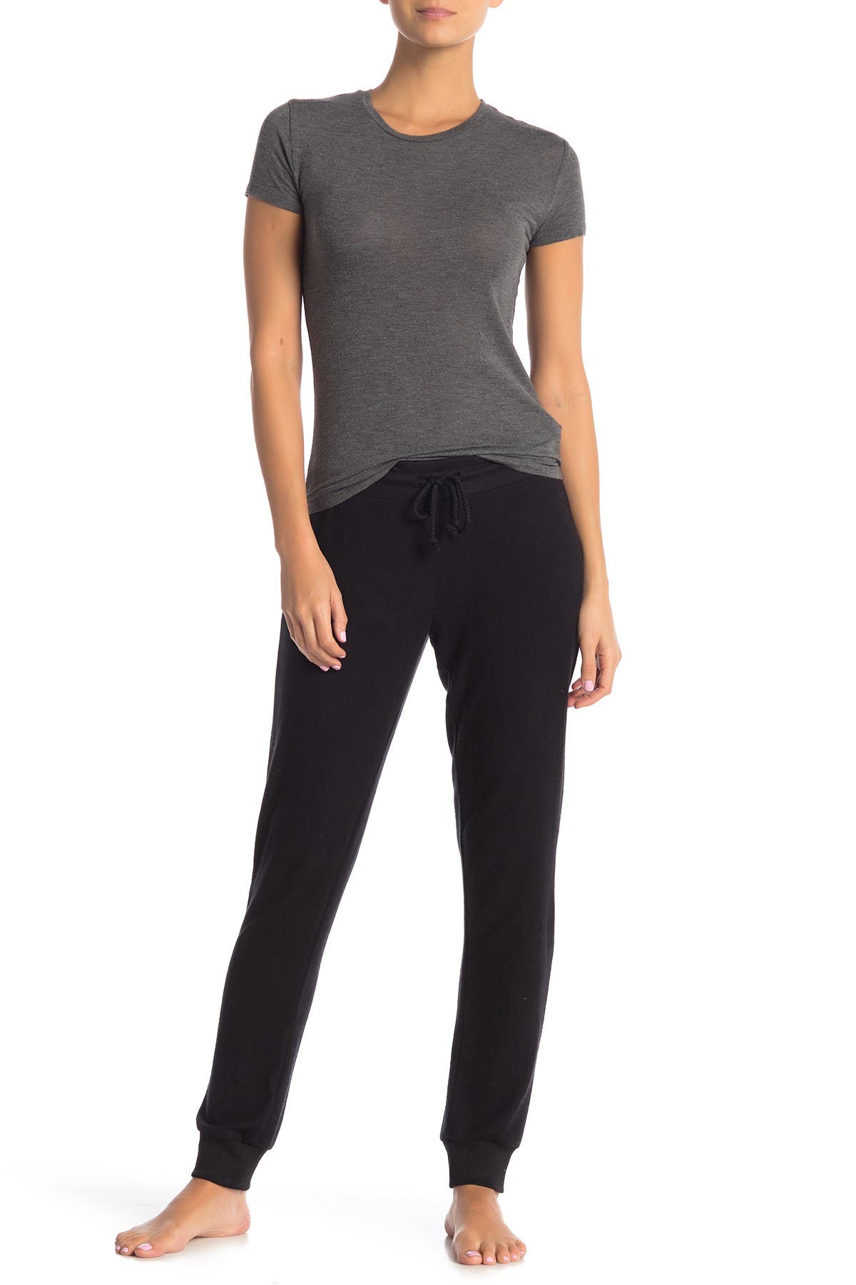 FREE PRESS Brushed Skinny Rib Cuff Joggers | Nordstromrack