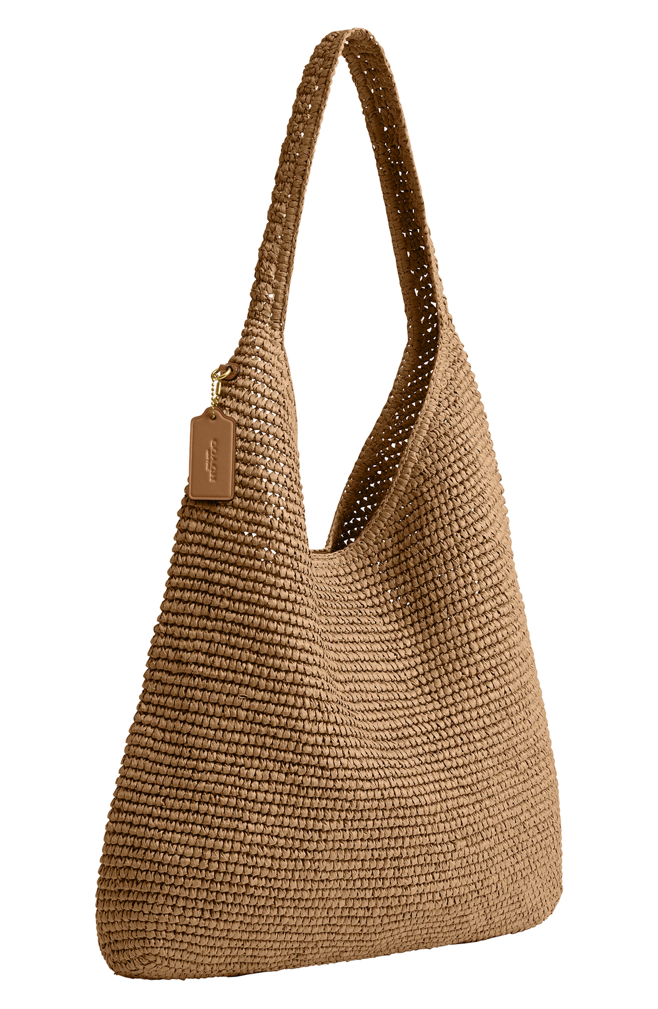 COACH Brooklyn 39 Straw Shoulder Bag | Nordstrom