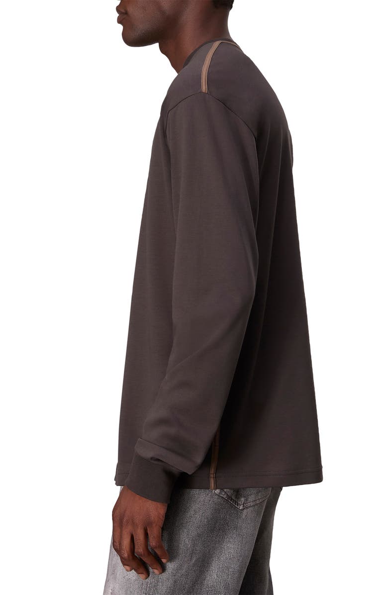 rag & bone Bound Contrast Trim Long Sleeve Cotton T-Shirt | Nordstromrack
