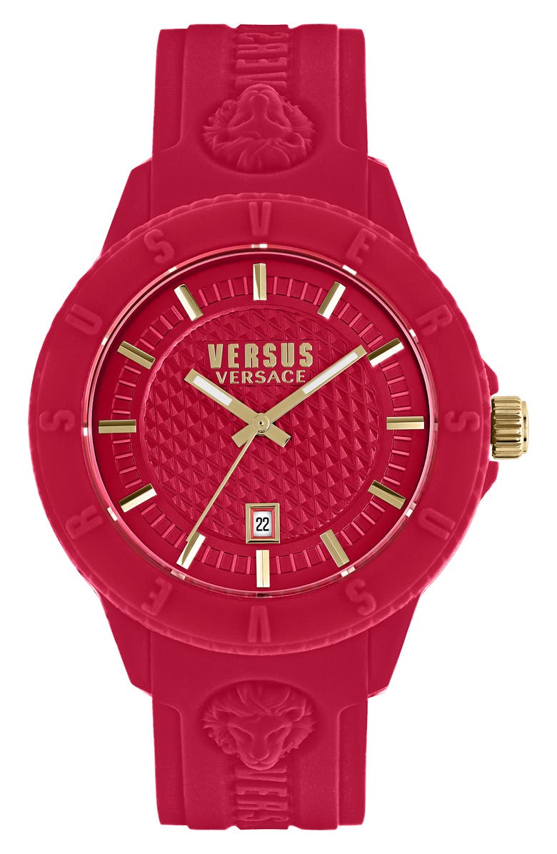 VERSUS Versace Versus Tokyo Silicone Strap Watch, 43mm | Nordstromrack