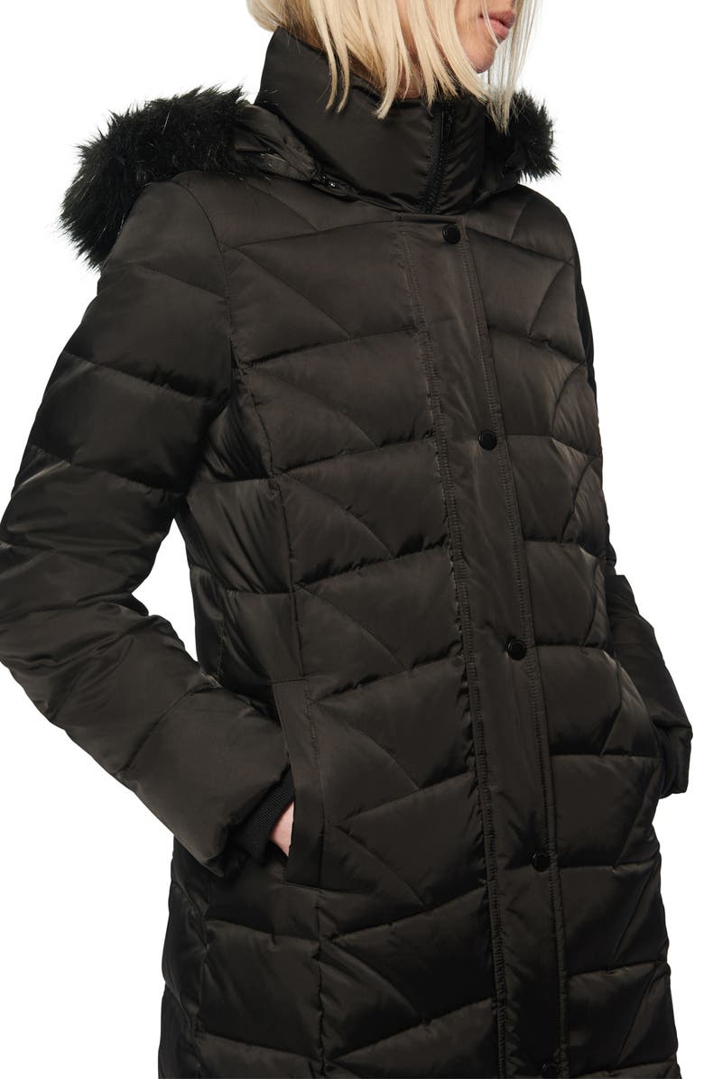 Marc New York Medina Faux Fur Trim Down Puffer Jacket | Nordstromrack