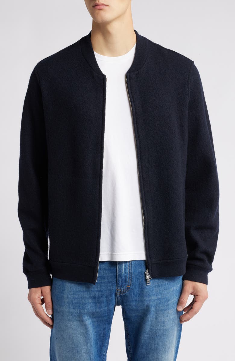 NN07 Boiled Wool Bomber Jacket | Nordstromrack