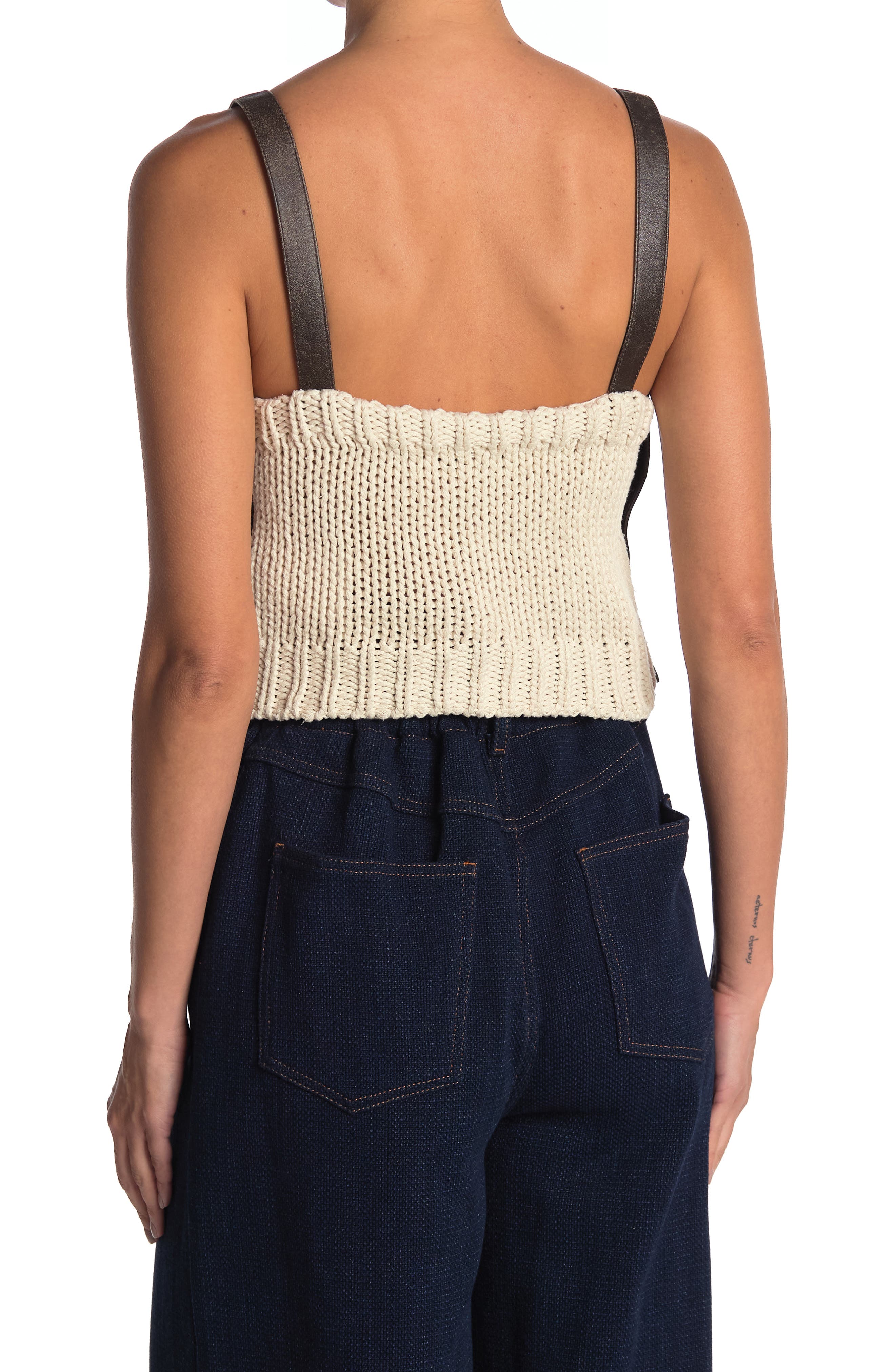 Valentino V-Neck Sleeveless Knit Silk Top | Nordstromrack