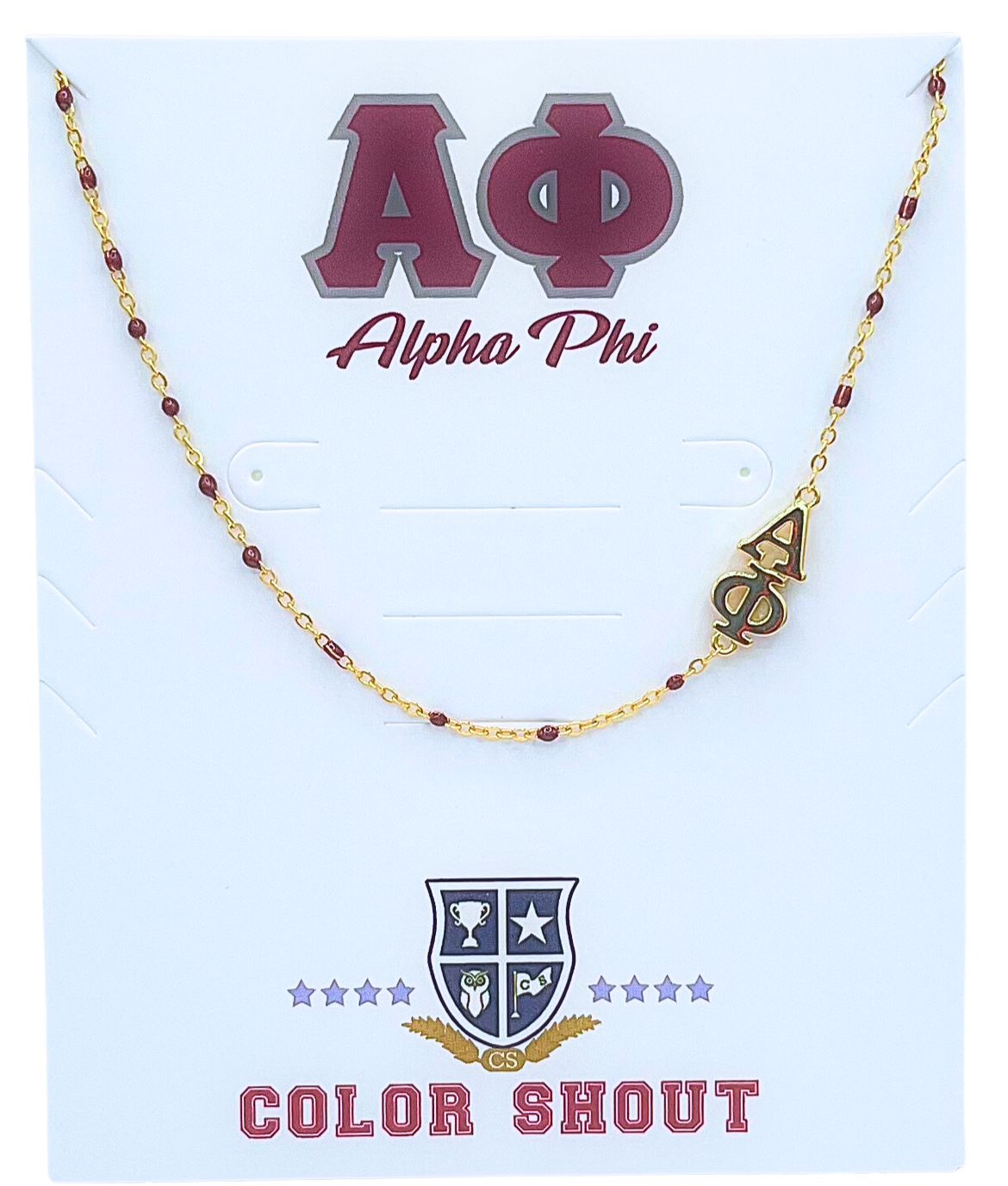 Alpha Phi Greek Letter Side Set Necklace (Women) | Nordstrom