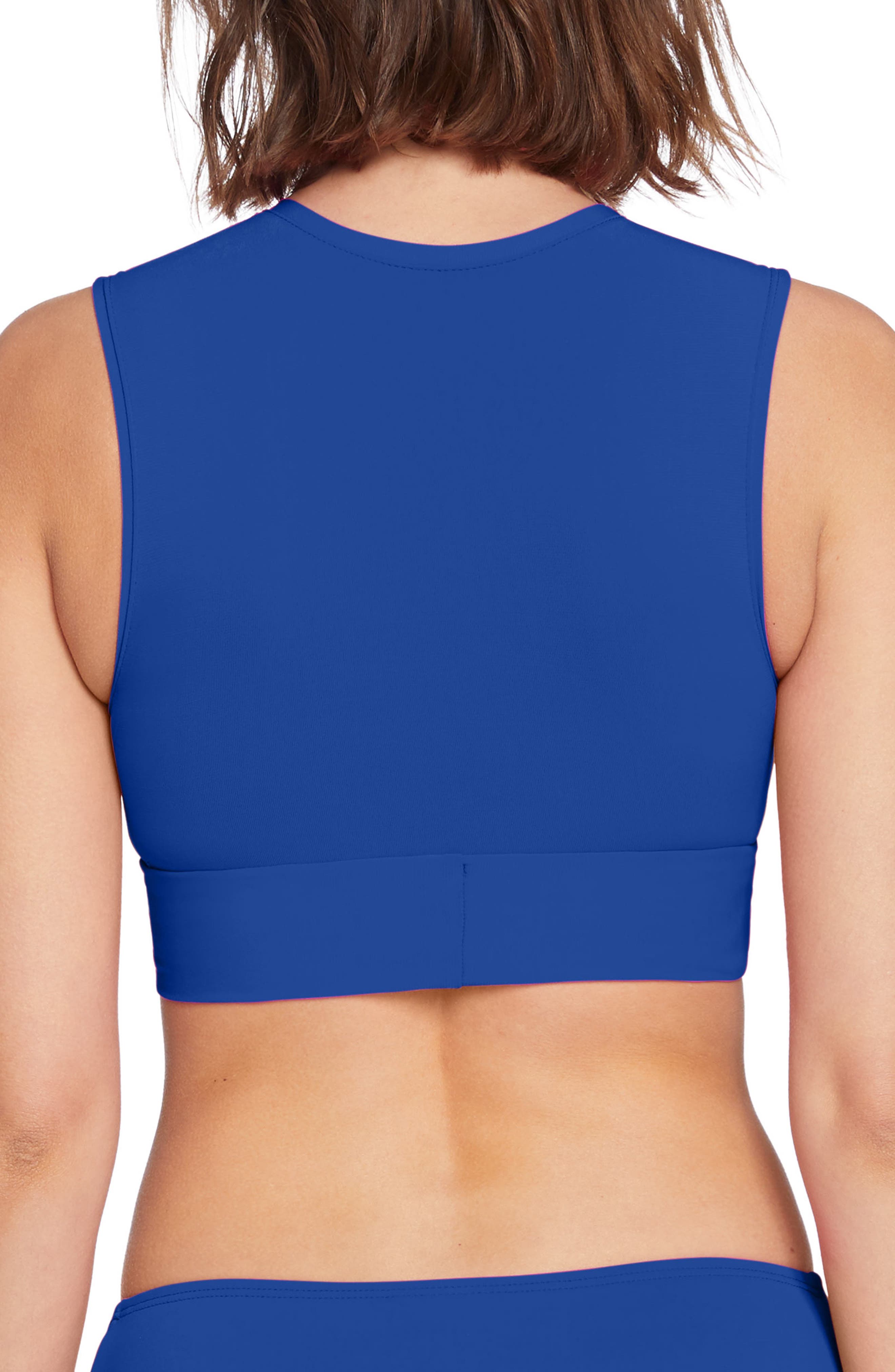 Robin Piccone Olivia Knot Front Longline Bikini Top | Nordstromrack