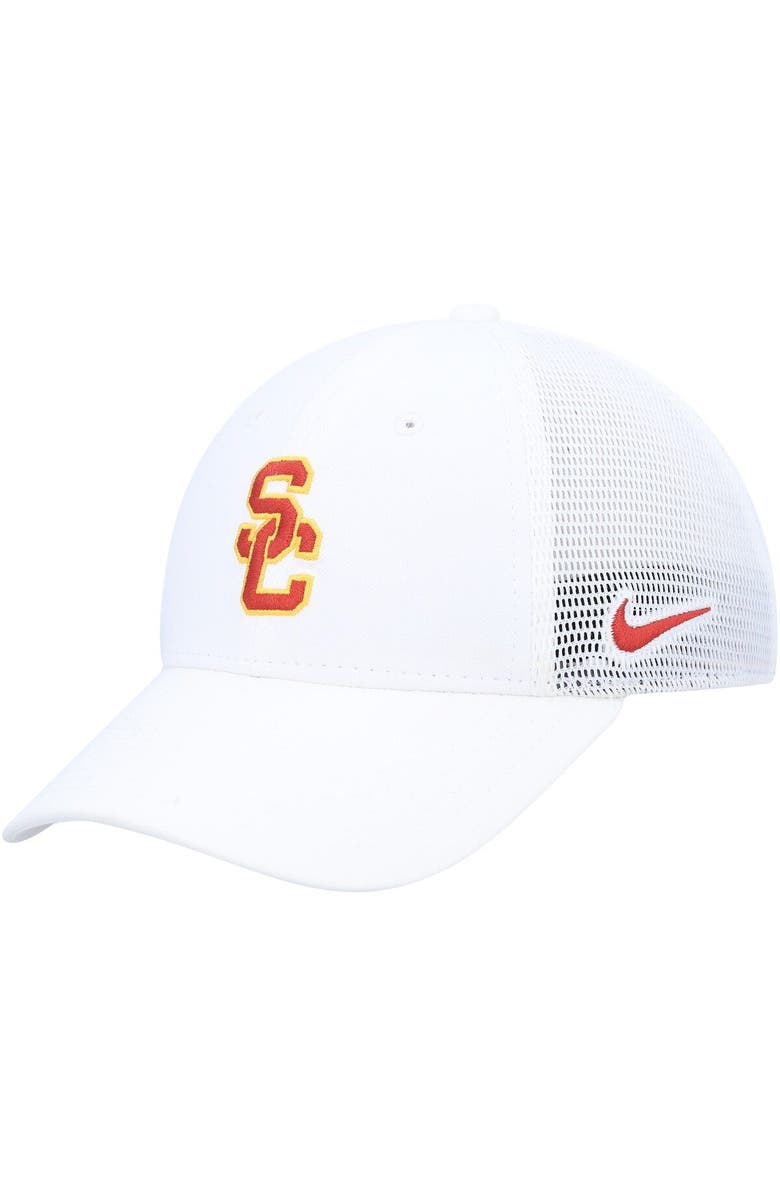Nike Men's Nike White USC Trojans Legacy91 Meshback Swoosh Performance ...