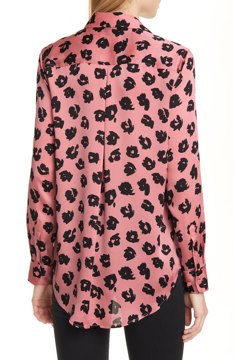 Equipment Essential Floral Print Satin Blouse | Nordstromrack