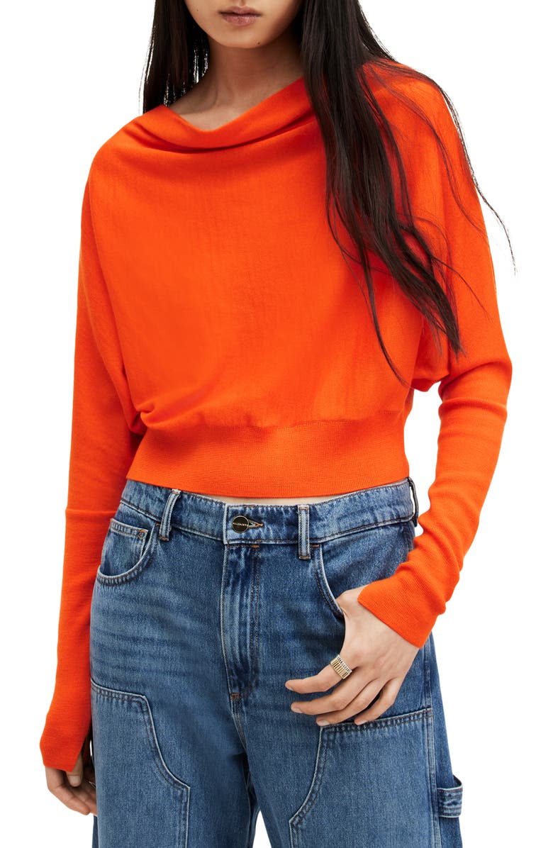 AllSaints Ridley Merino Wool Cowl Neck Sweater | Nordstromrack
