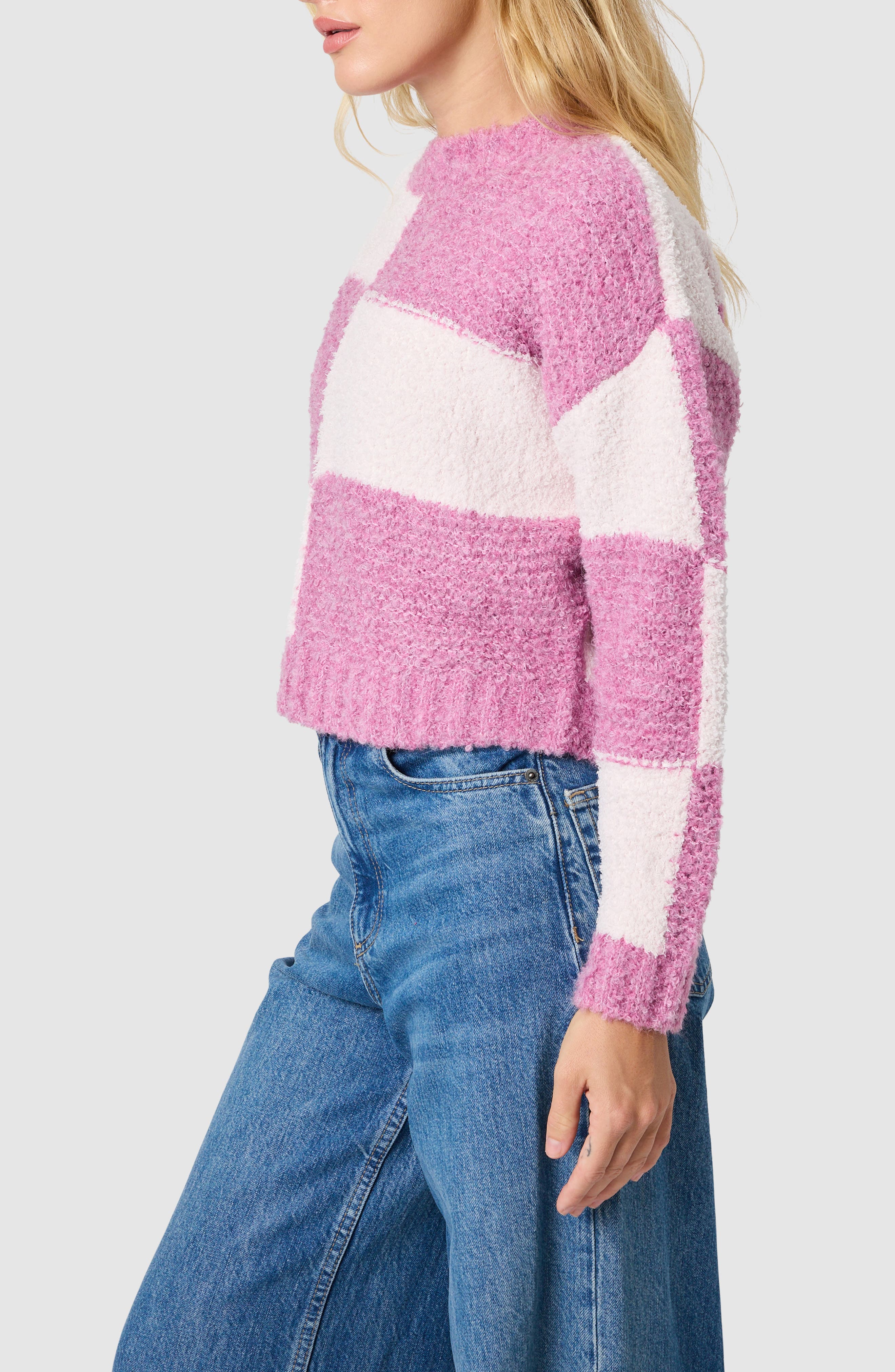 Lush Colorblock Checker Sweater | Nordstromrack