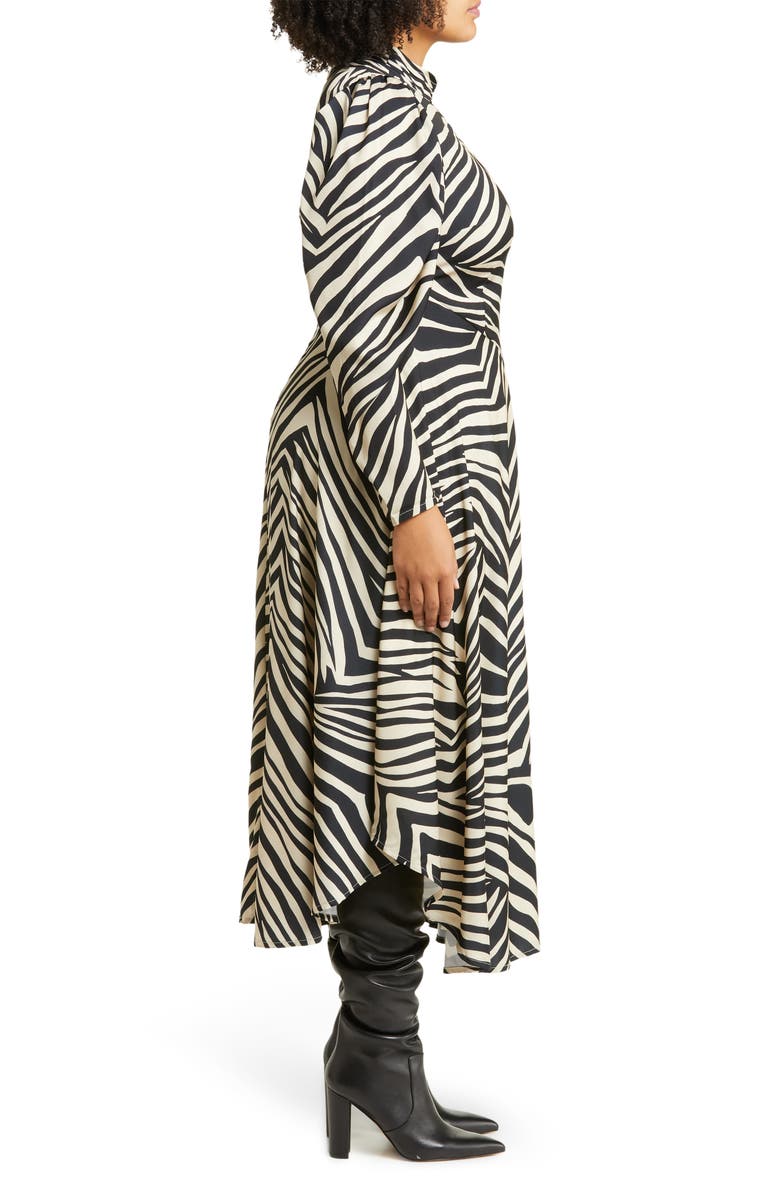 11 Honoré Leela Zebra Print Long Sleeve Dress | Nordstromrack