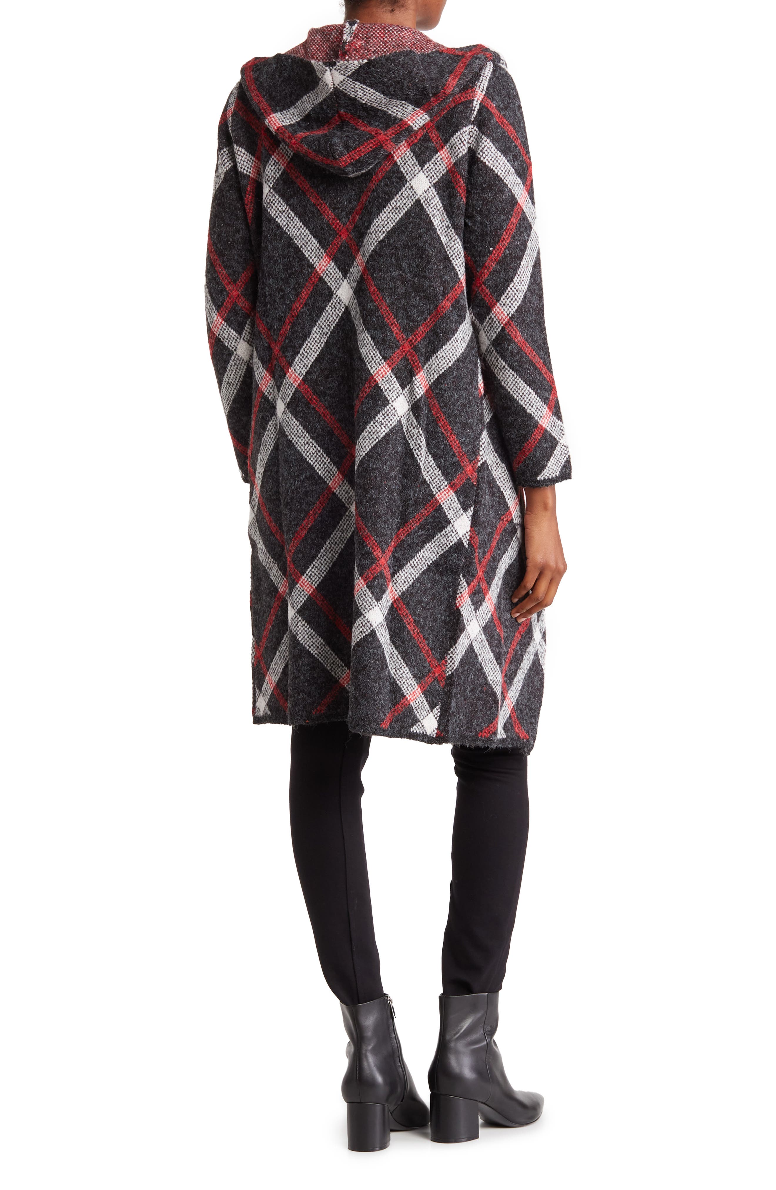 Joseph A Tonal Plaid Maxi Cardigan | Nordstromrack