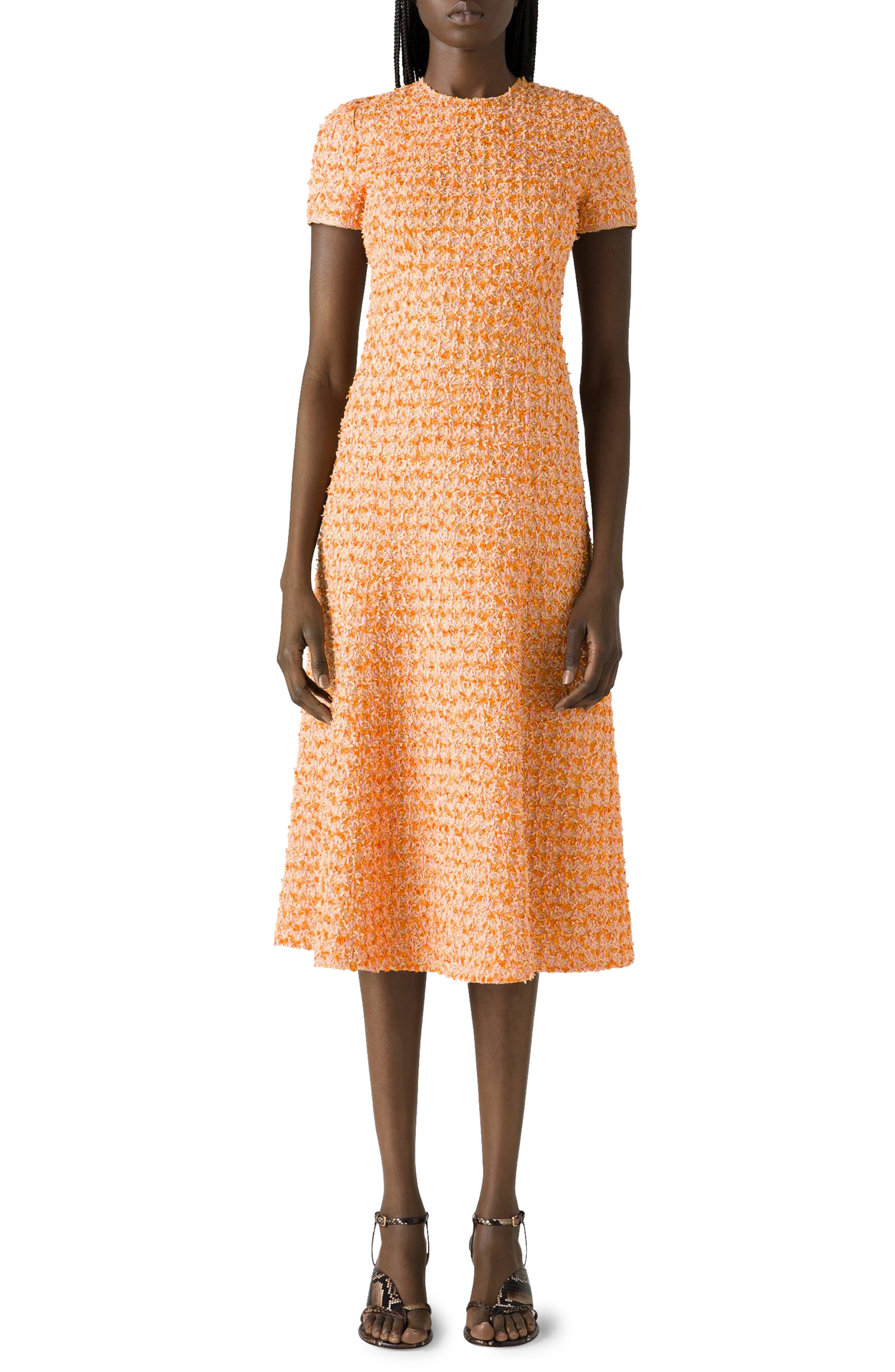 St. John Evening St. John Collection Eyelash Knit A-Line Dress | Nordstrom