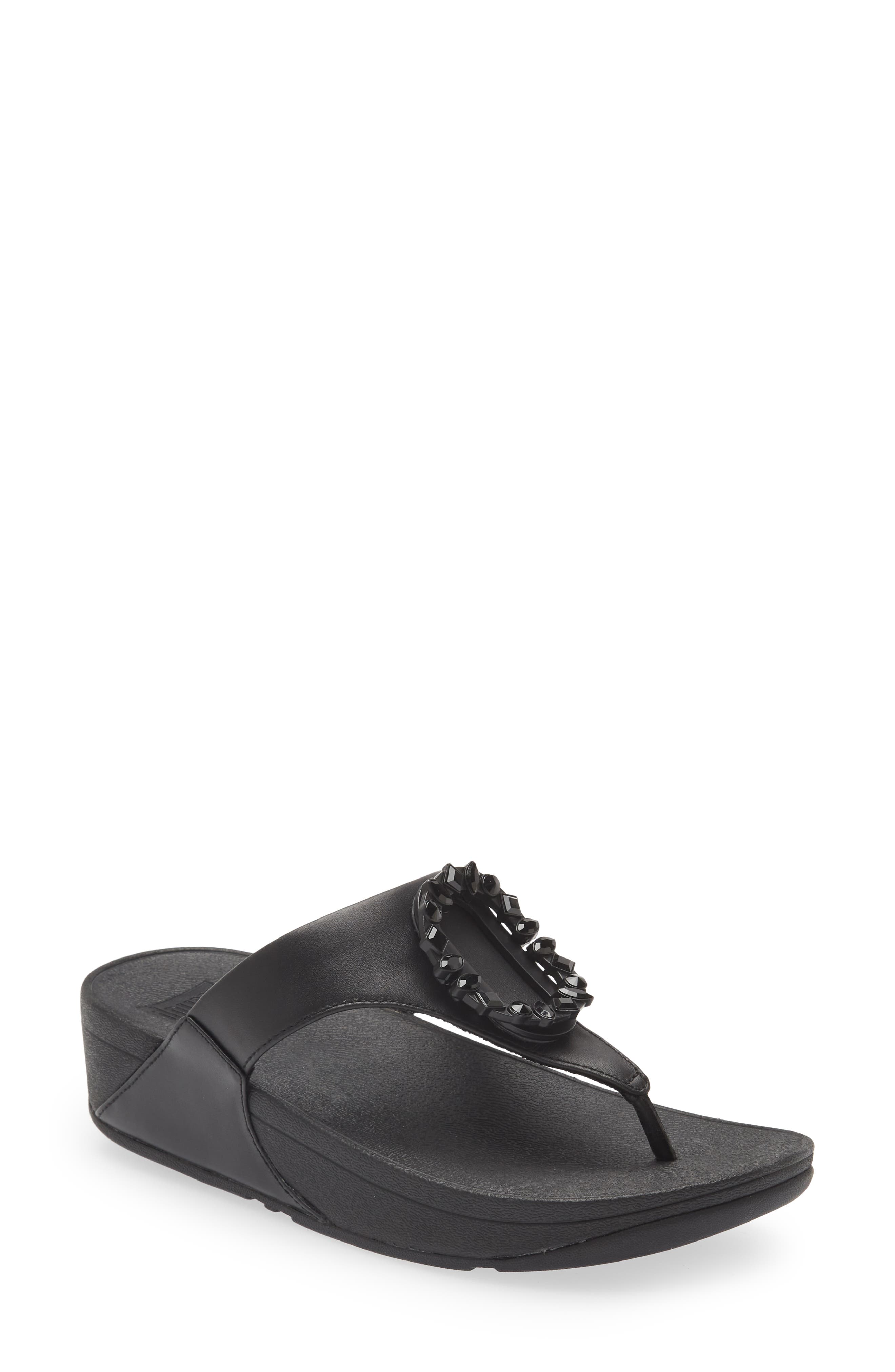 FitFlop Lulu Crystal Charm Flip Flop (Women) | Nordstrom