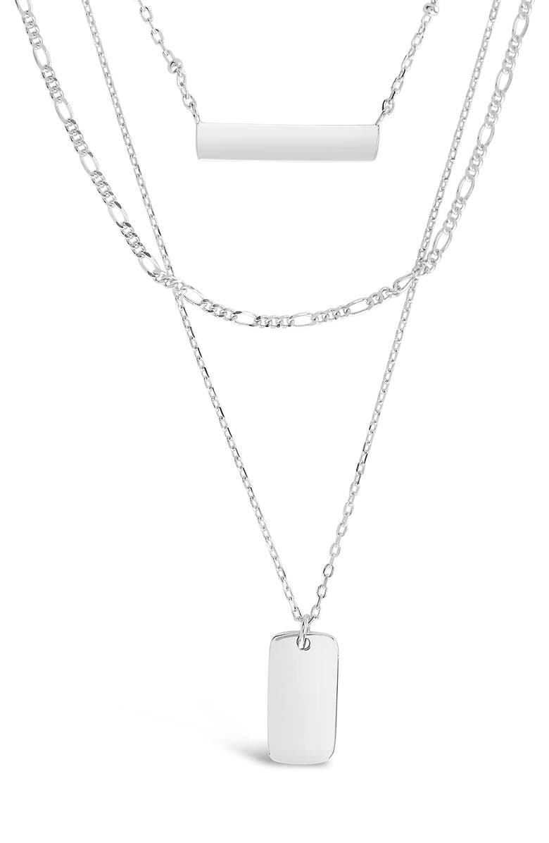Sterling Forever Layered Bar Necklace | Nordstromrack