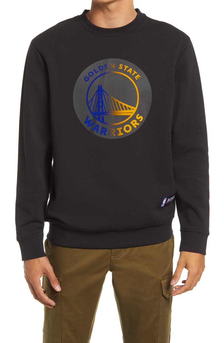BOSS x NBA Windmill Golden State Warriors Crewneck Sweatshirt ...