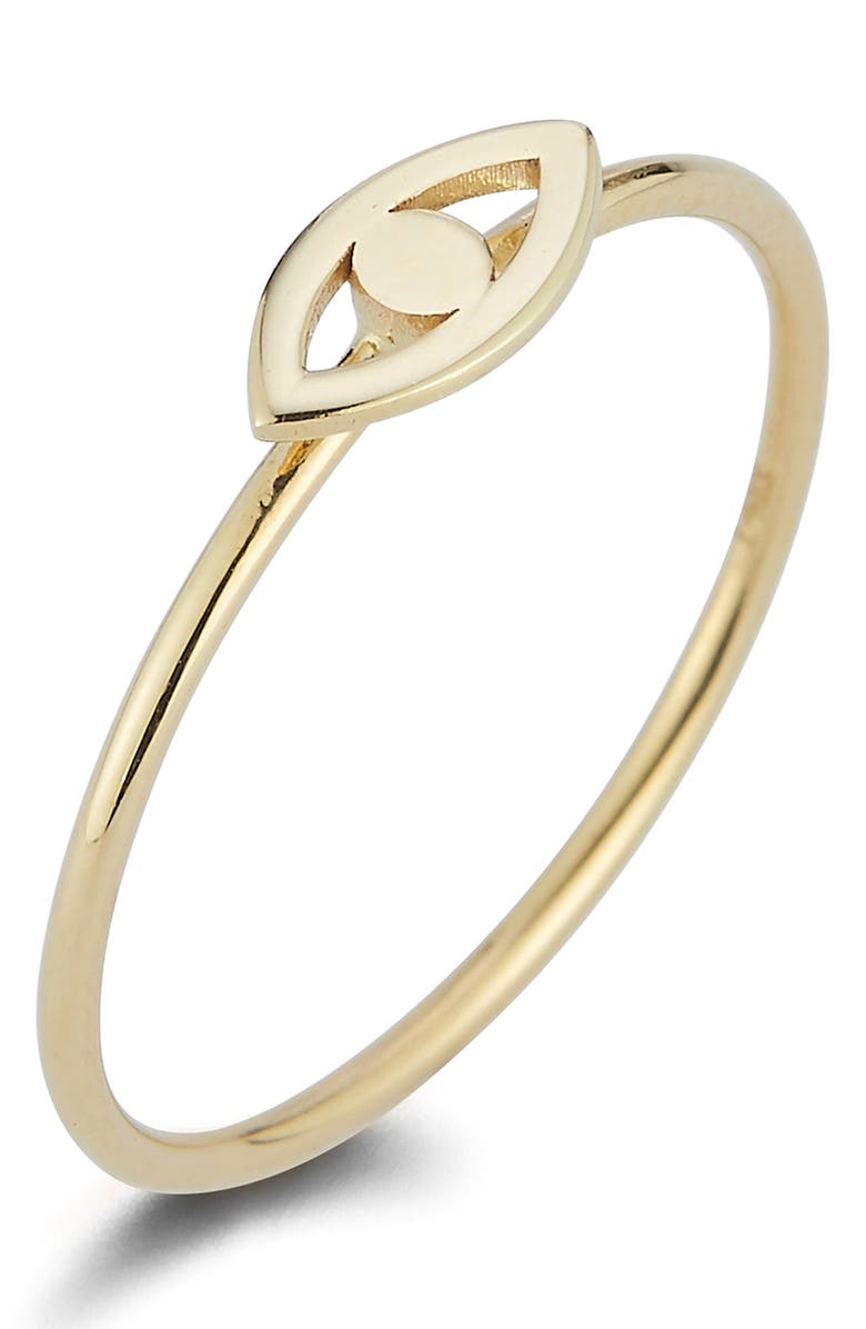 Ember Fine Jewelry 14K Gold Evil Eye Ring - Size 8 | Nordstromrack