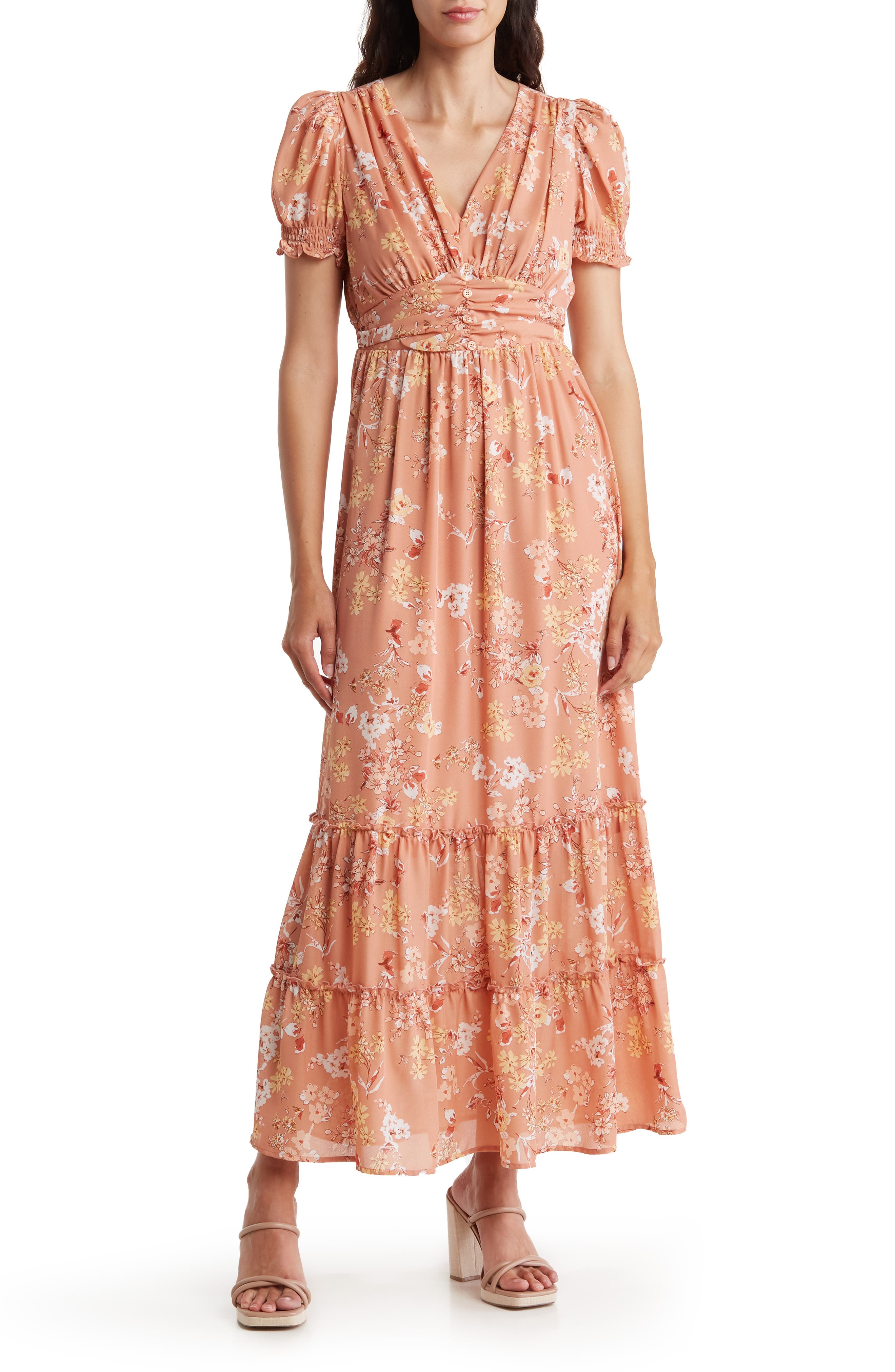 Lucky Brand Ruffle Tier Maxi Dress | Nordstromrack