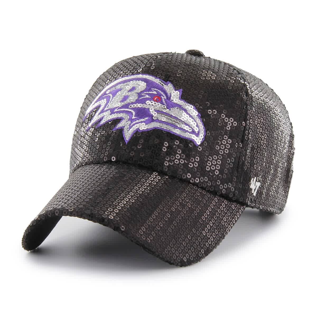 '47 Women's '47 Black Baltimore Ravens Dazzle Clean Up Adjustable Hat ...
