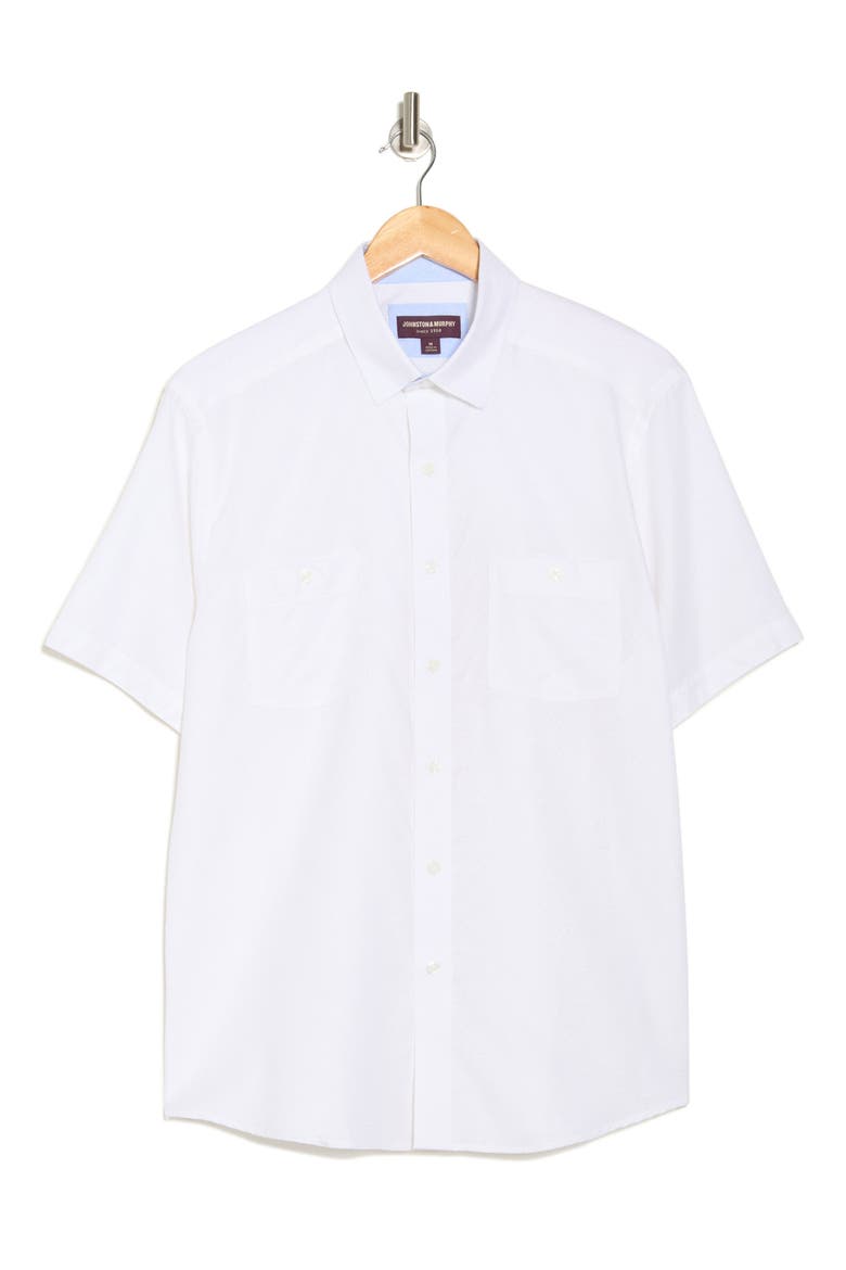 Cotton & Linen Short Sleeve Button-Up Shirt (Men) | Nordstromrack