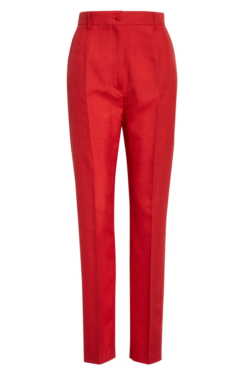 Dolce&Gabbana High Waist Shantung Pants | Nordstrom