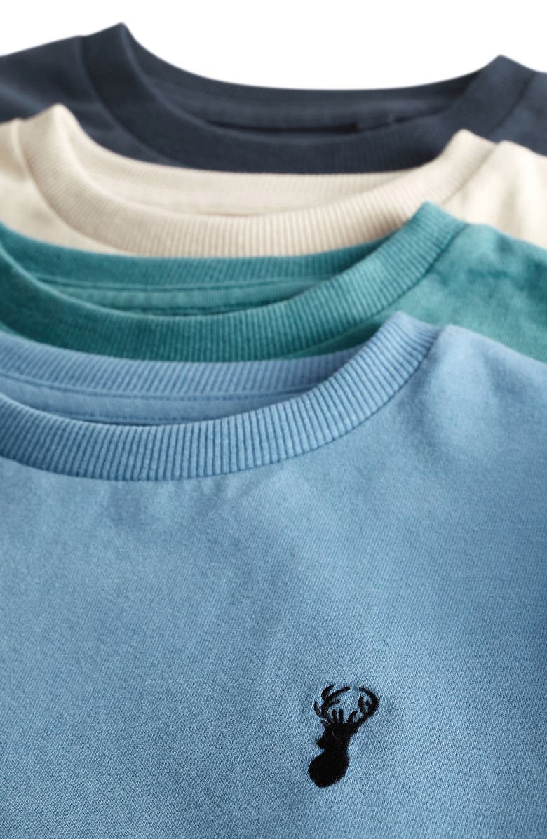 NEXT Kids' 4-Pack Embroidered Cotton T-Shirts | Nordstrom