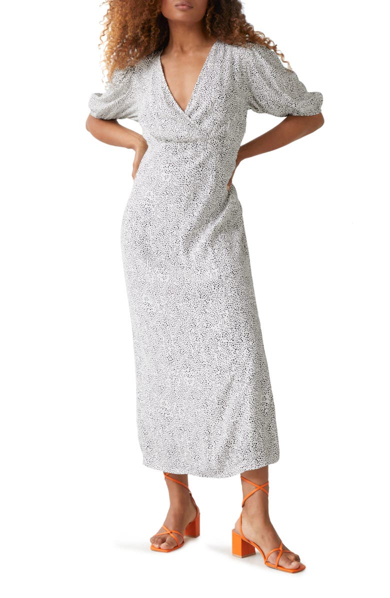 & Other Stories Puff Sleeve Woven Midi Dress | Nordstromrack