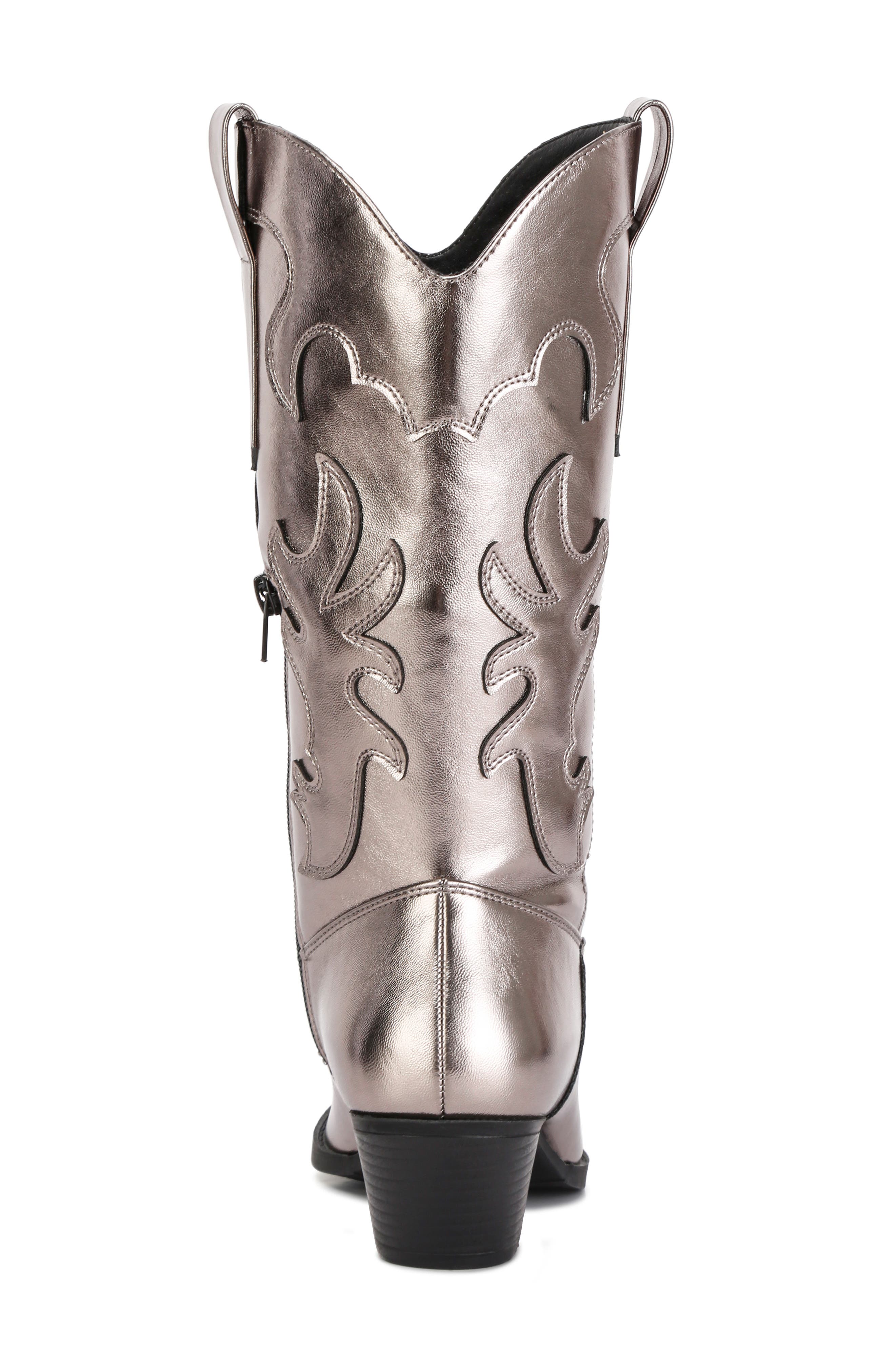 LONDON RAG Metallic Cowboy Boot (Women) | Nordstromrack