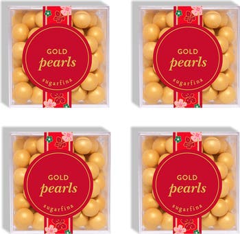 sugarfina Lunar New Year 2023 Set of 4 Gold Pearl Candy Cubes | Nordstrom
