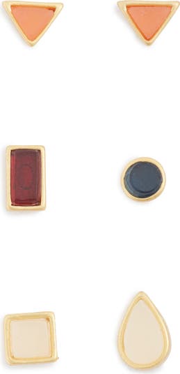 Madewell Mixed Shapes Stud Earring Set | Nordstromrack