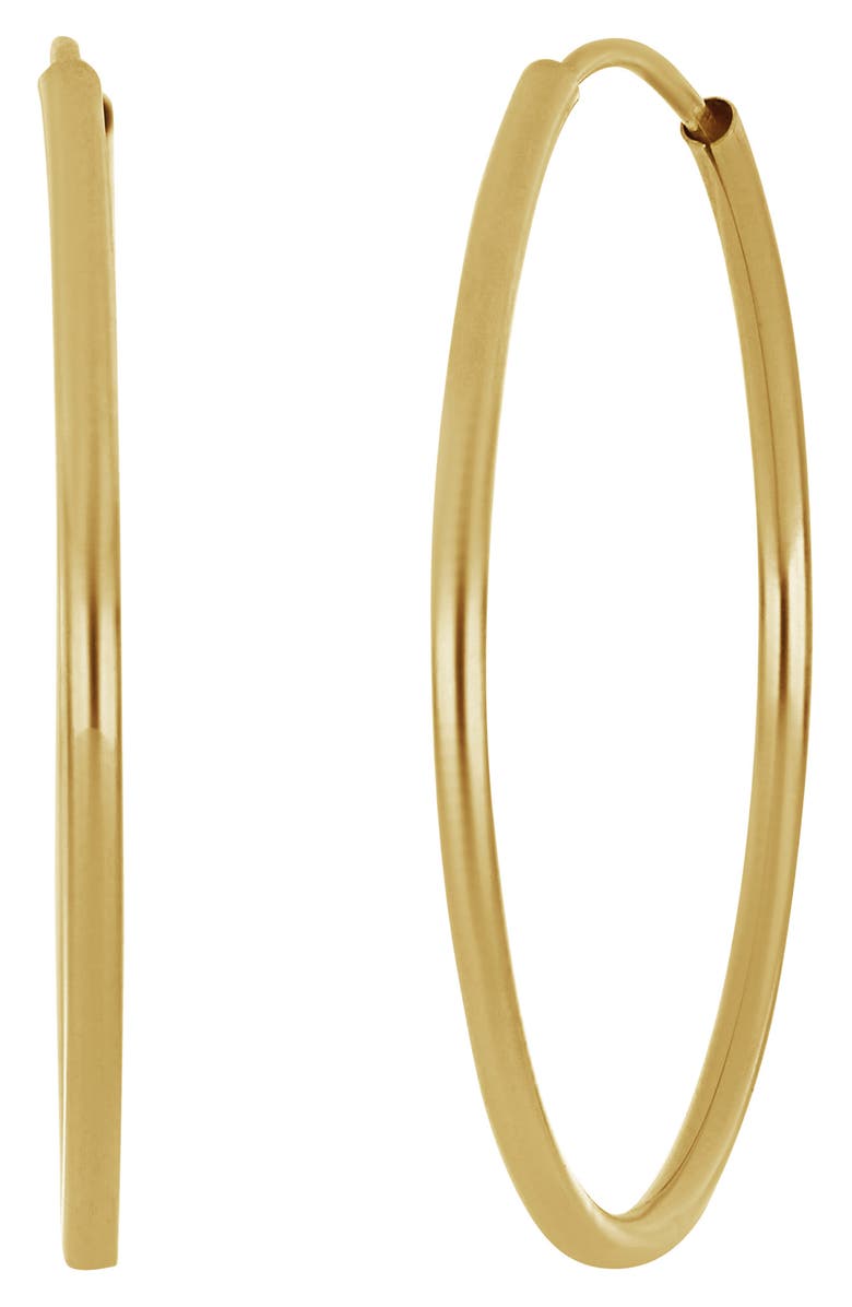 Bony Levy 14K Gold Smooth 24mm Hoop Earrings | Nordstromrack
