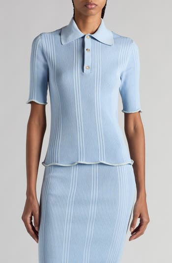 Bottega Veneta Variegated Rib Polo | Nordstrom