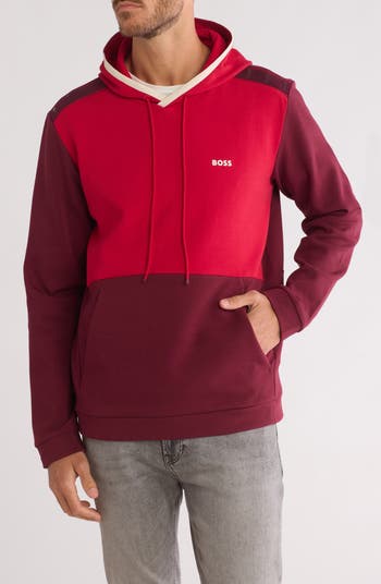BOSS Soody Colorblock Logo Graphic Hoodie | Nordstromrack
