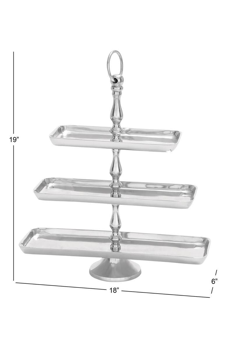 Novogratz Silver 3-Tiered Serving Stand | Nordstromrack
