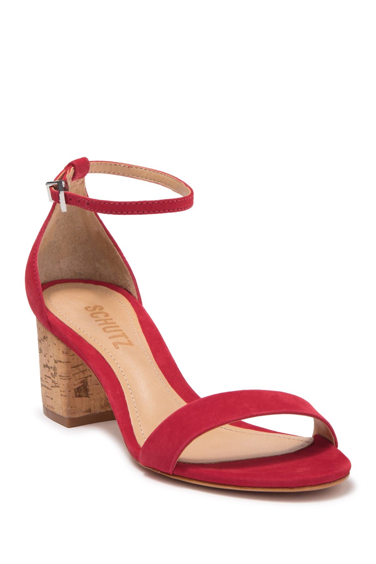 Schutz Chimes Suede Block Heel Sandal | Nordstromrack