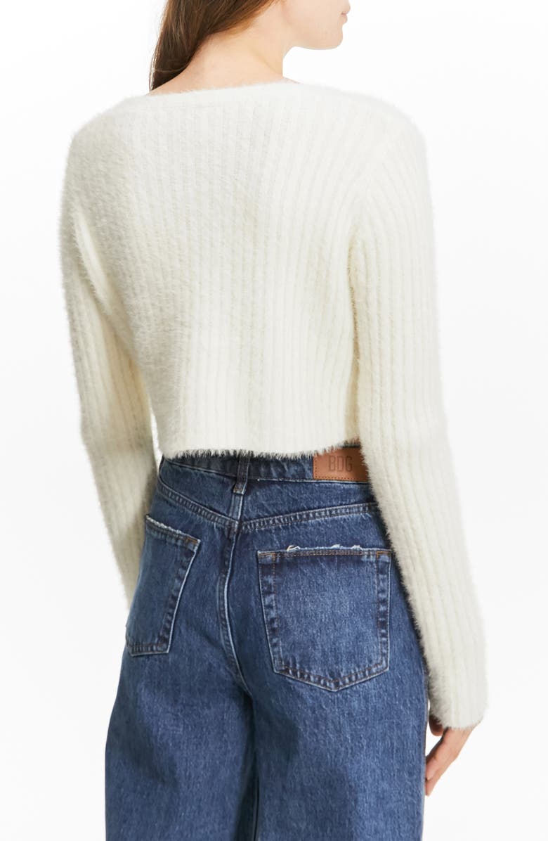 BDG Urban Outfitters Rochelle Fluffy Crop Cardigan | Nordstromrack