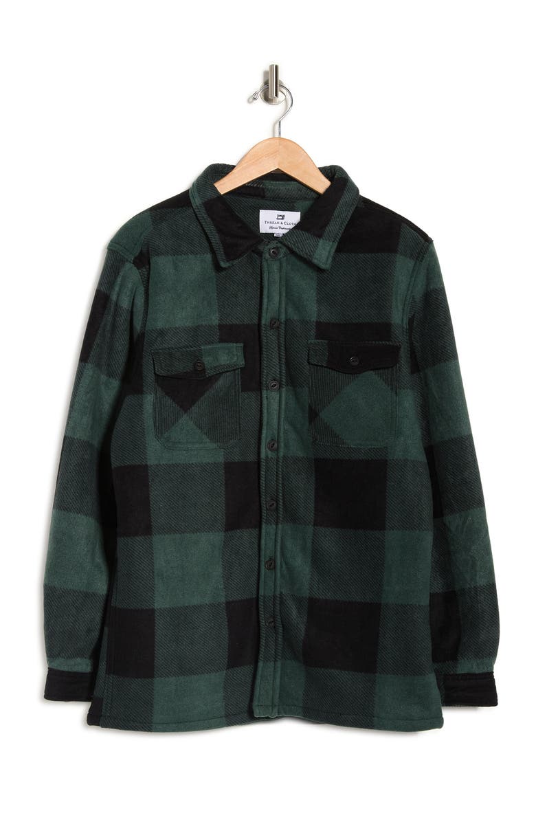 THREAD AND CLOTH Printed Polar Fleece Shirt | Nordstromrack